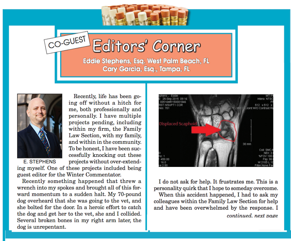 The Commentator – Winter 2016 – Stephens & Stevens Marital & Family Law